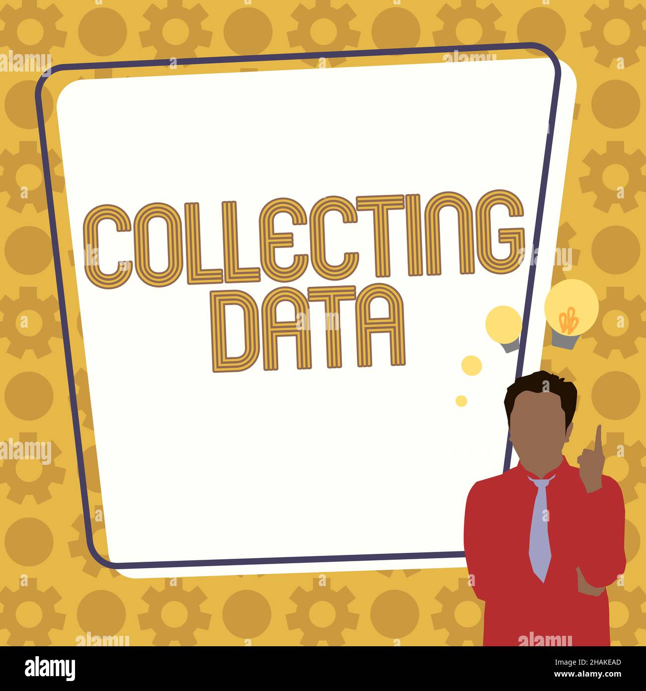 Inspiration showing sign Collecting Data. Business overview Gathering ...