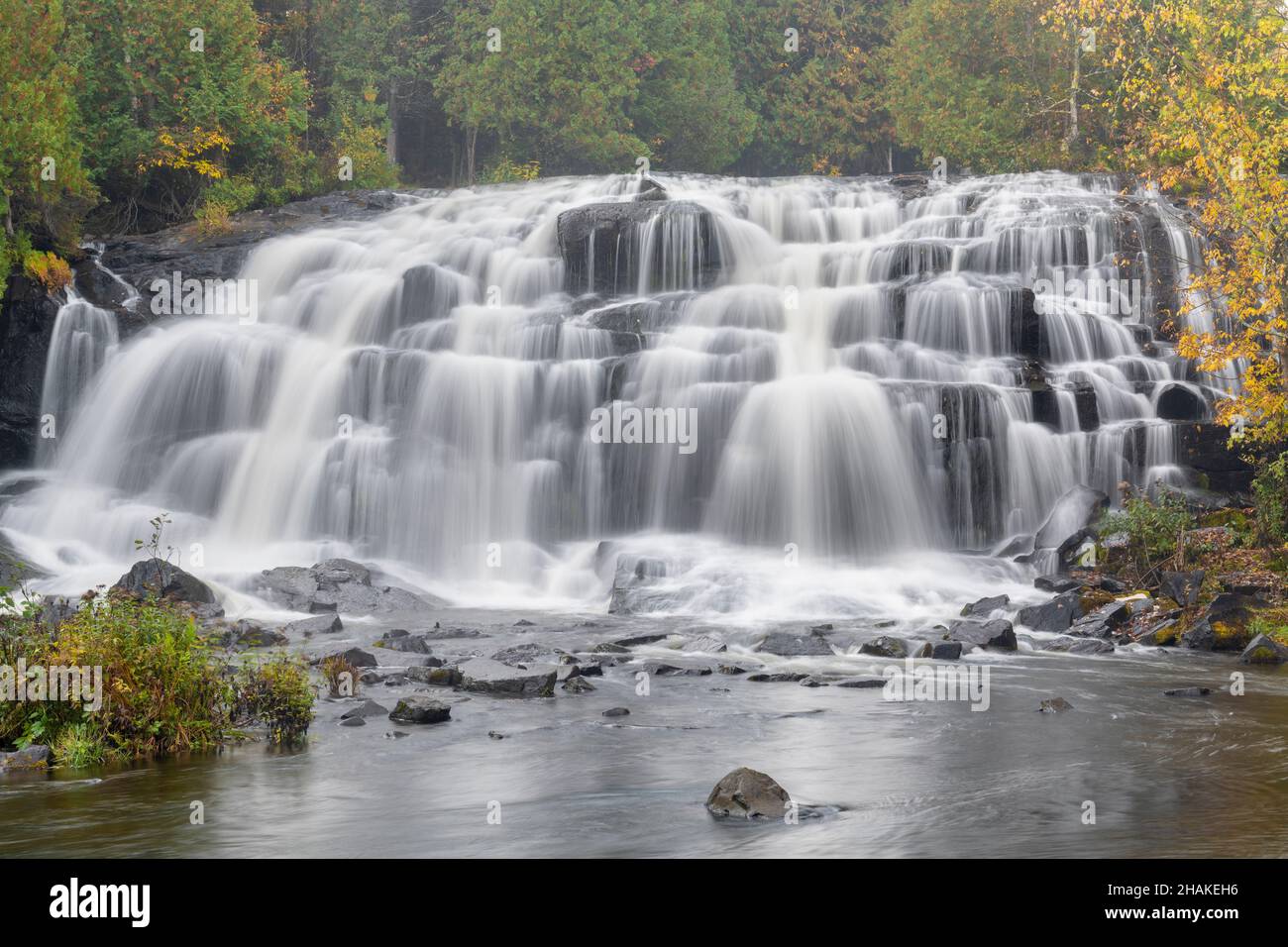Bond Falls, Michigan's Upper Peninsula. Early October Stock Photo - Alamy
