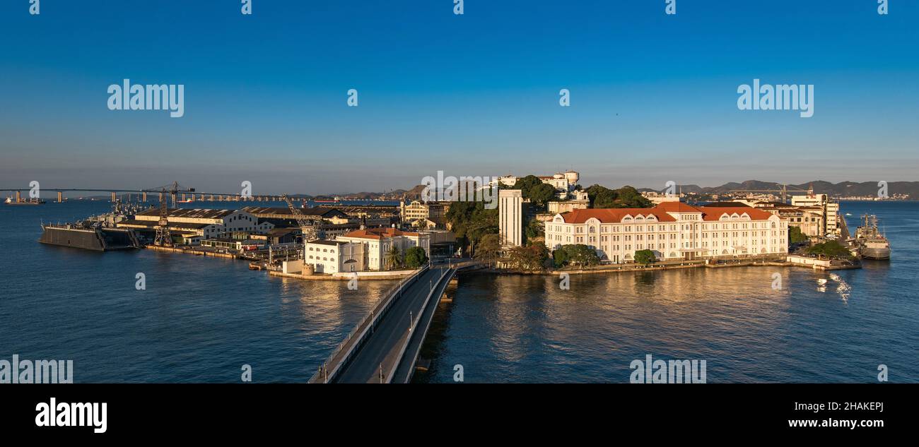 Complete View of Ilha das Cobras, and Island Which Belongs to Brazilian ...