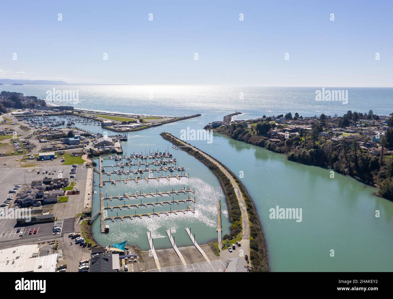 Aerial view oregon coast hi-res stock photography and images - Alamy