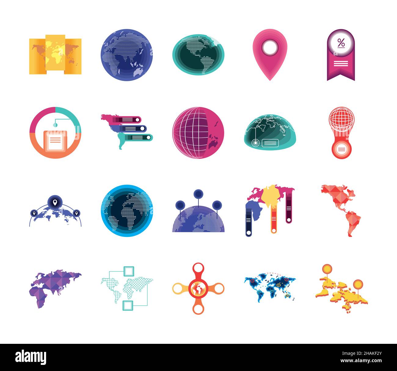 icons infographic global world Stock Vector Image & Art - Alamy