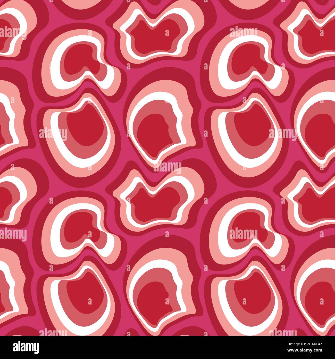 Illustration Seamless pattern on a square background - asymmetrical ...