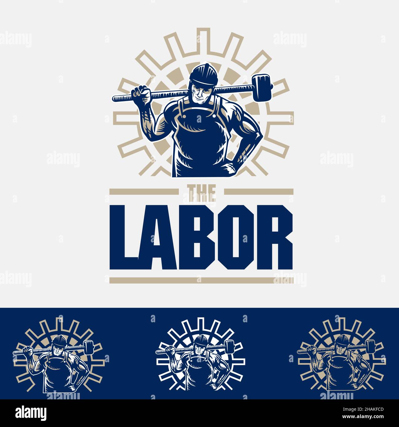 Labor logo vector illustration can be used as t-shirt graphic or any ...