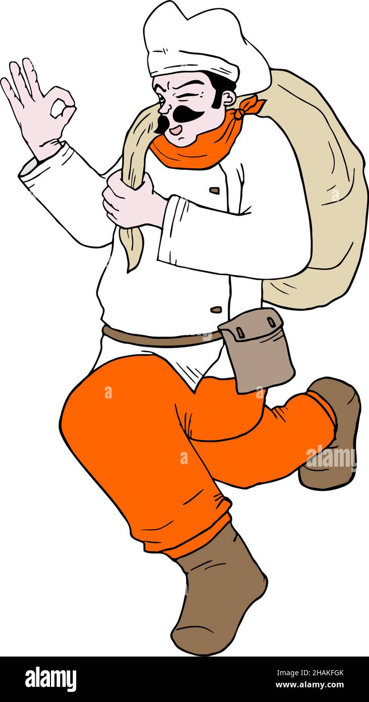 running chef draw Stock Vector Image & Art - Alamy