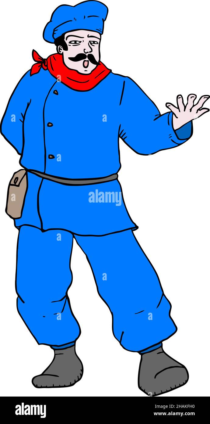 blue chef draw Stock Vector Image & Art - Alamy