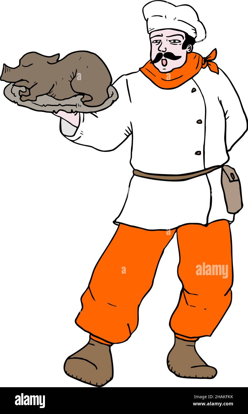 Men in kitchen Stock Vector Images - Alamy