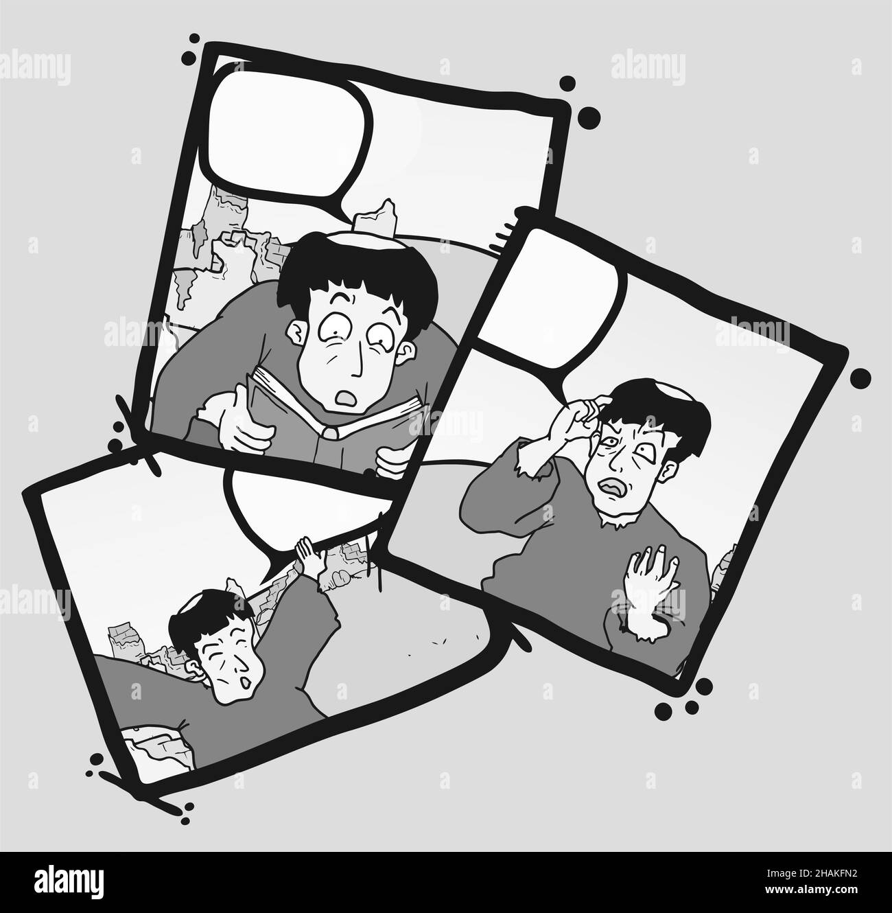 Vintage scene old man Stock Vector Images - Alamy