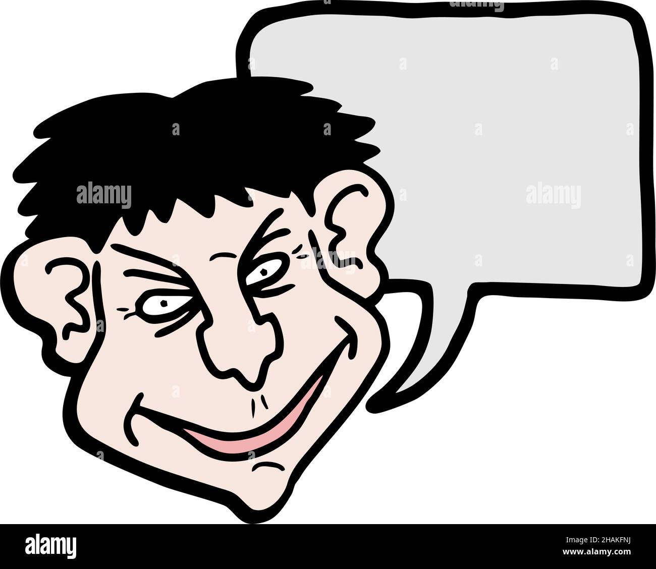 cartoon face talking Stock Vector Image & Art - Alamy