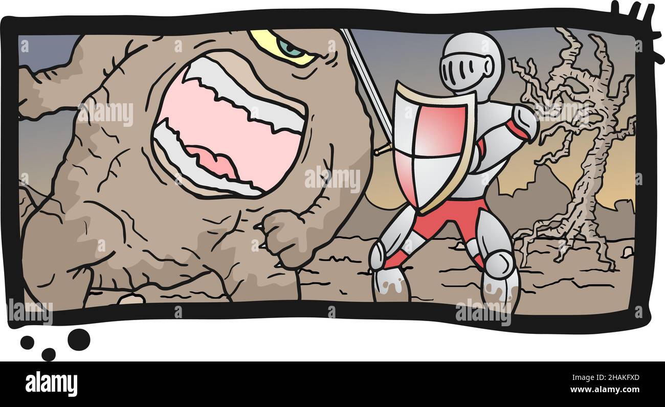 comic monster attack Stock Vector Image & Art - Alamy