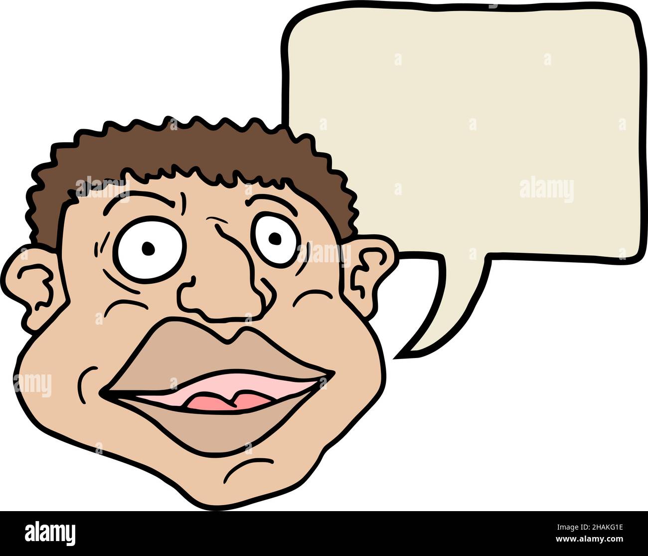 Man smiling hand face Cut Out Stock Images & Pictures - Alamy