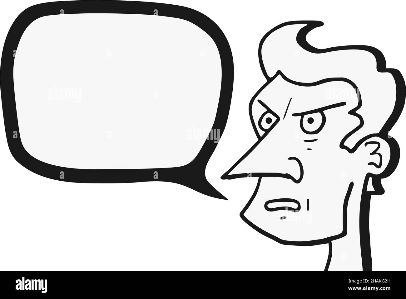 Talkative man Stock Vector Images - Alamy