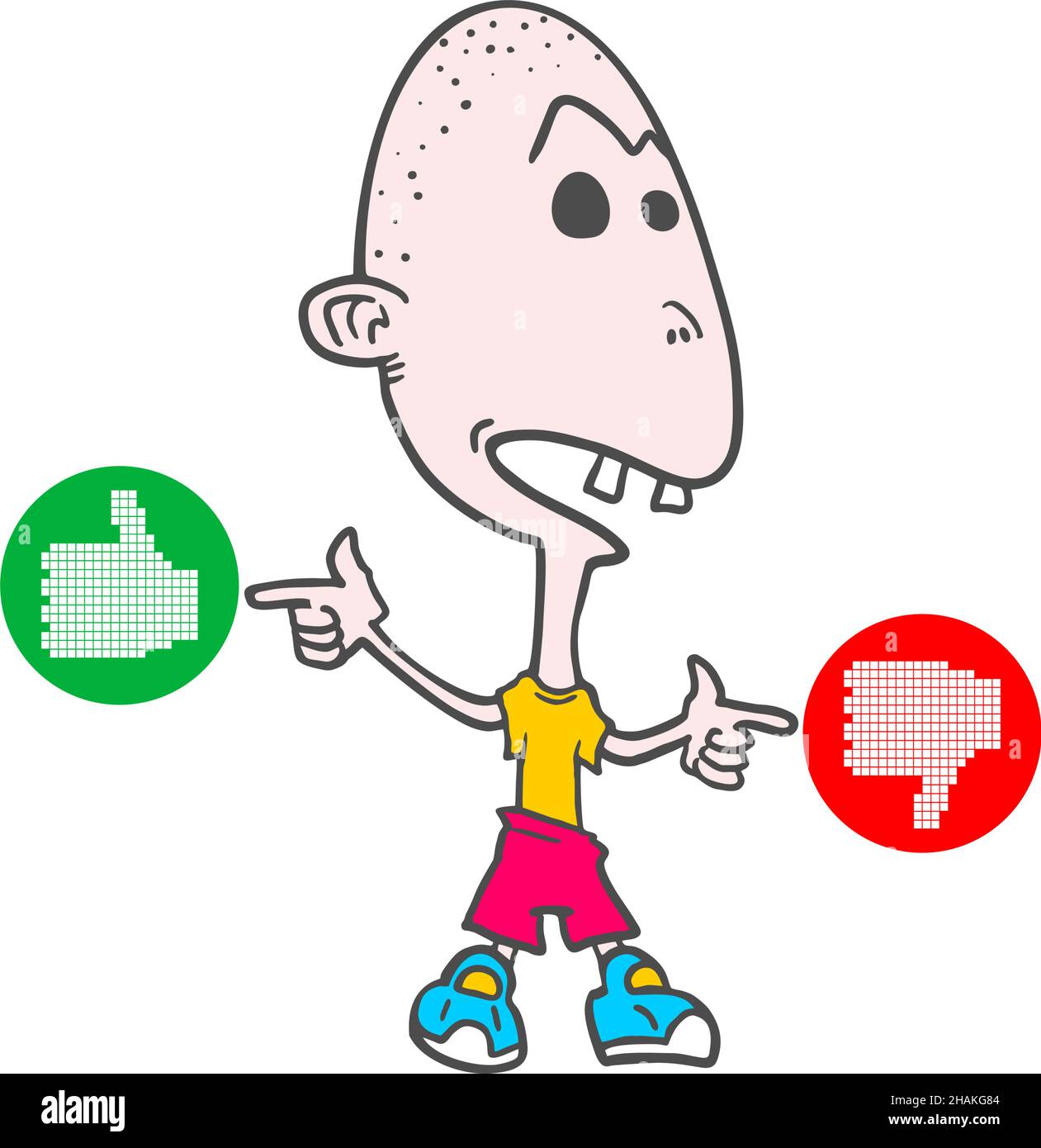 Like dislike symbols yes Stock Vector Images - Alamy