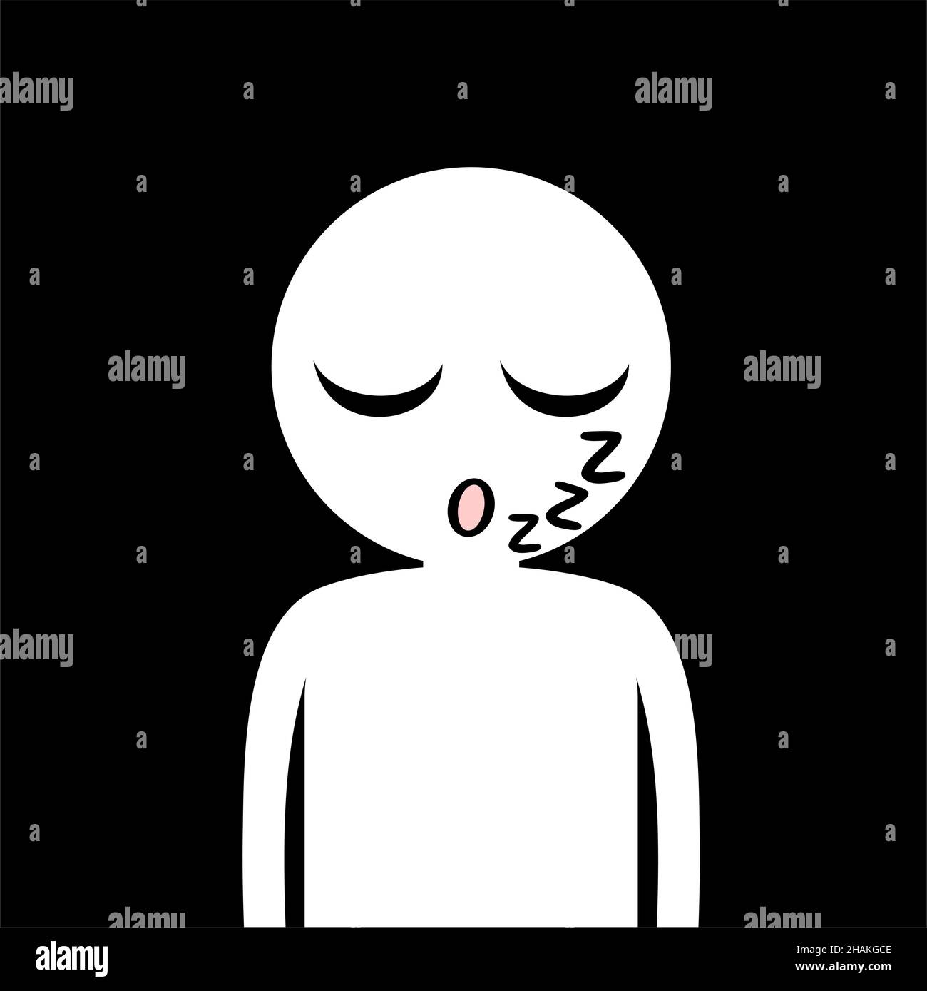 Smiley emoticon facial expression sleep hi-res stock photography and ...