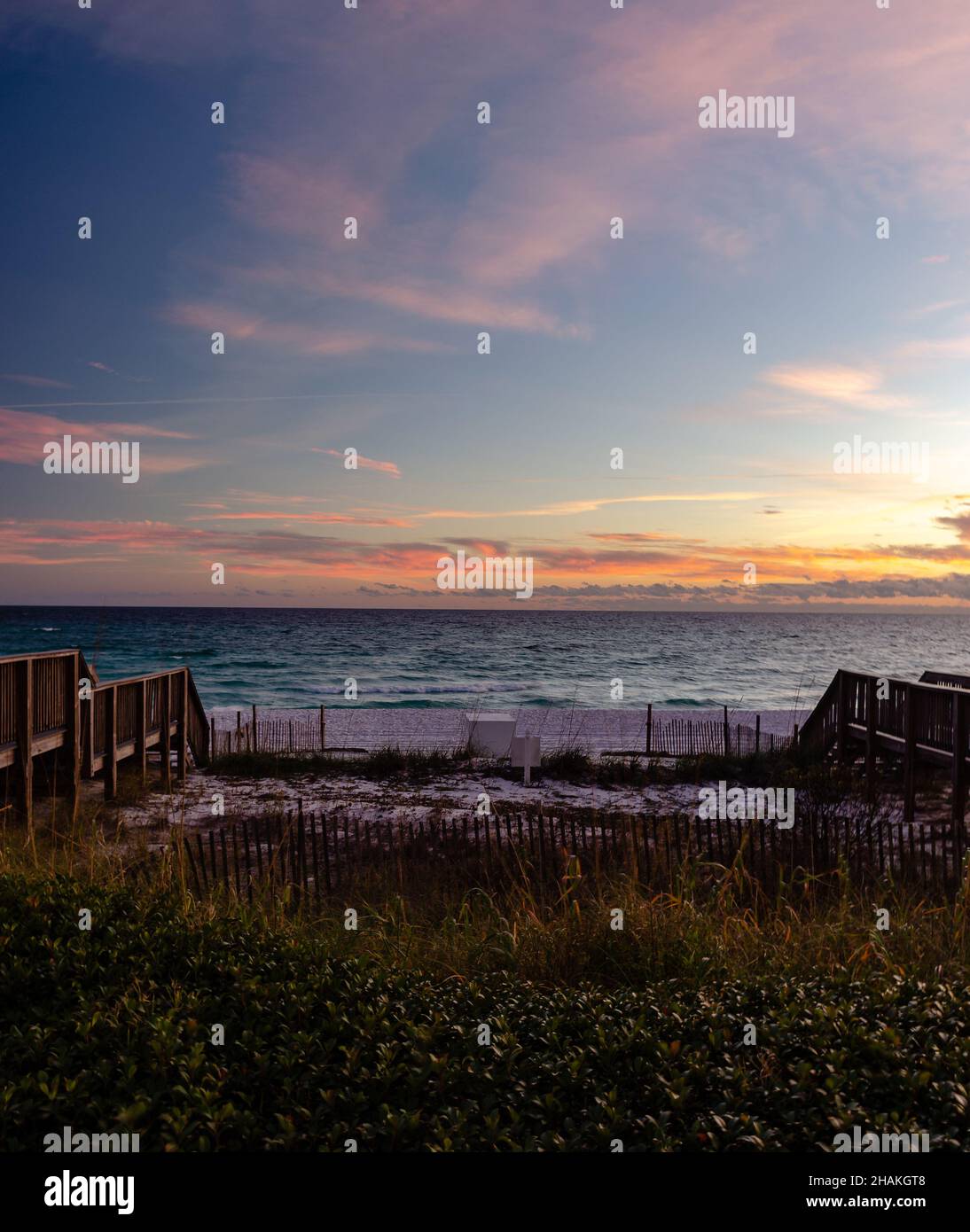 Sunrise/Sunset on the beach in Destin, FL Stock Photo - Alamy