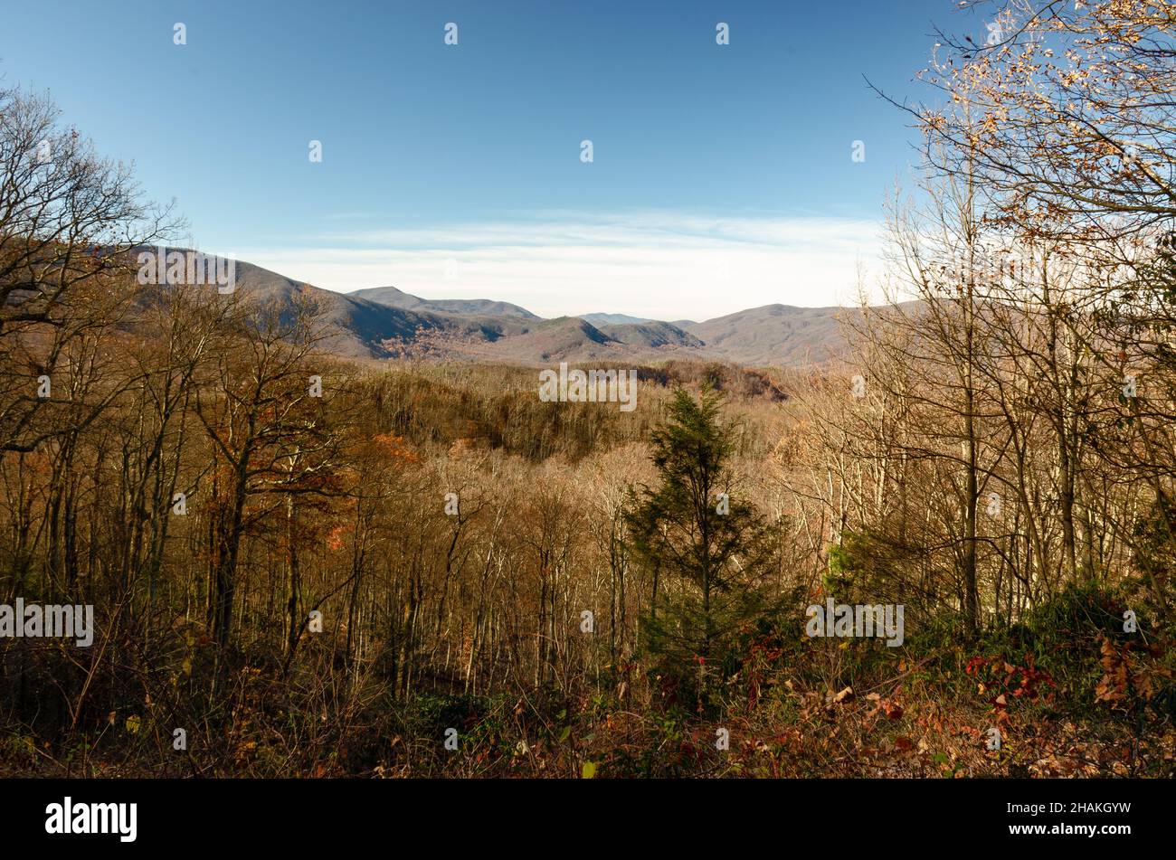 landscape of the Smokey Mountains Stock Photo - Alamy