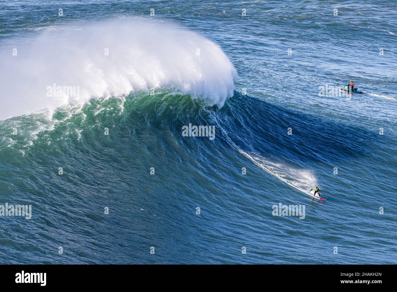 Nazare, Portugal. 13th Dec, 2021. The French surfer, Pierre Rollet ...