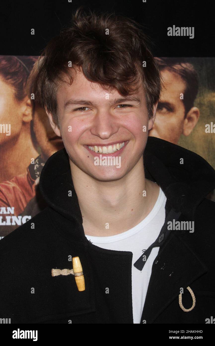 Ansel Elgort attends the premiere of Focus Features' "The Place Beyond ...