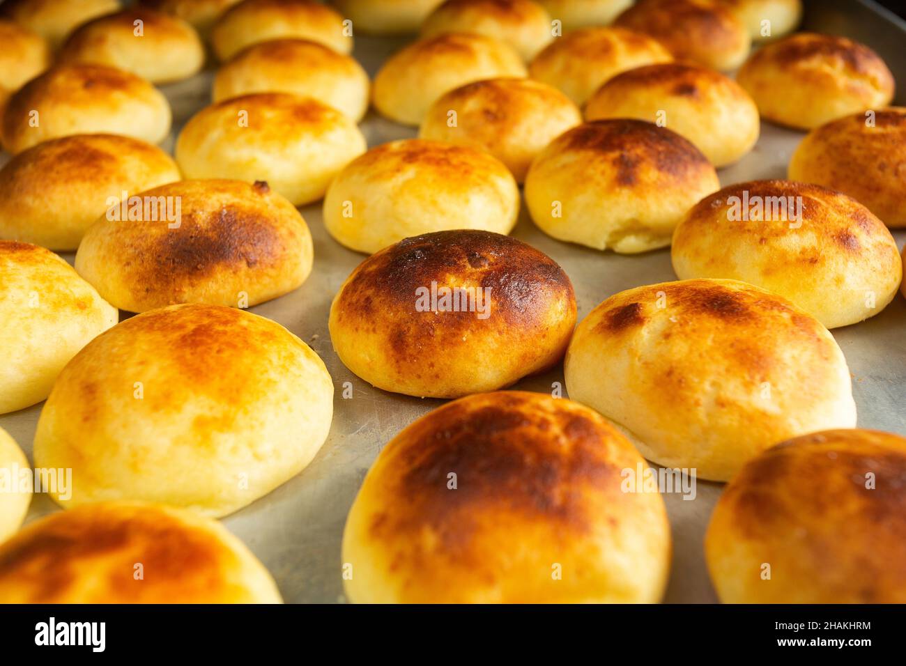 Delicious Colombian pandebonos - Traditional cheese bread Stock Photo ...