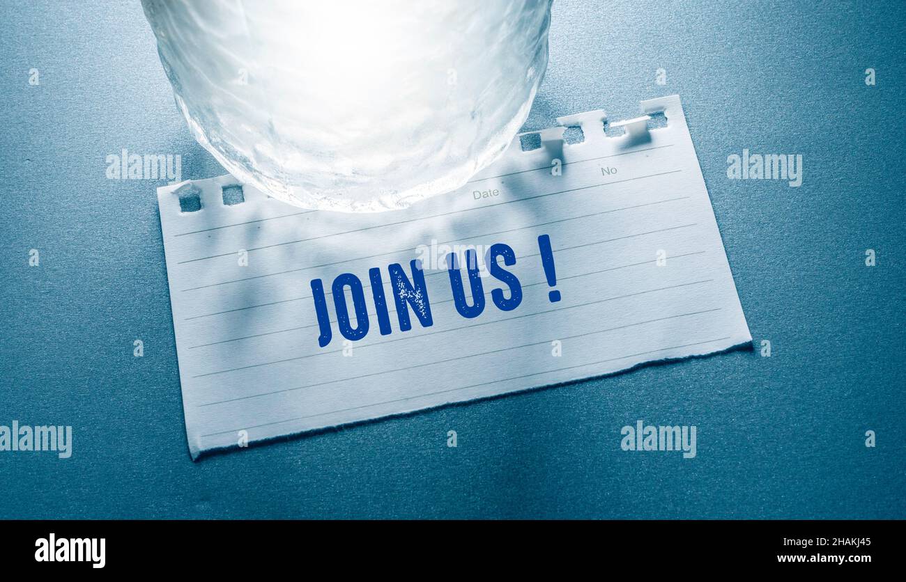 Join us words hi-res stock photography and images - Alamy