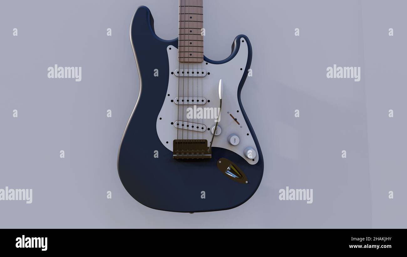 Guitarra 3d hi-res stock photography and images - Alamy
