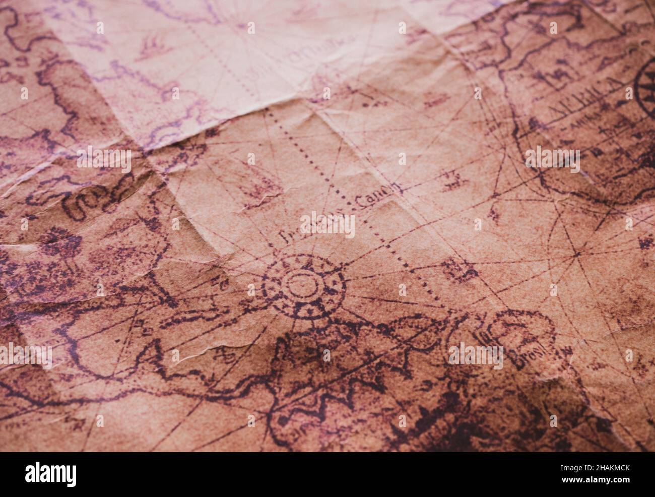 Close up of a very old map Stock Photo - Alamy
