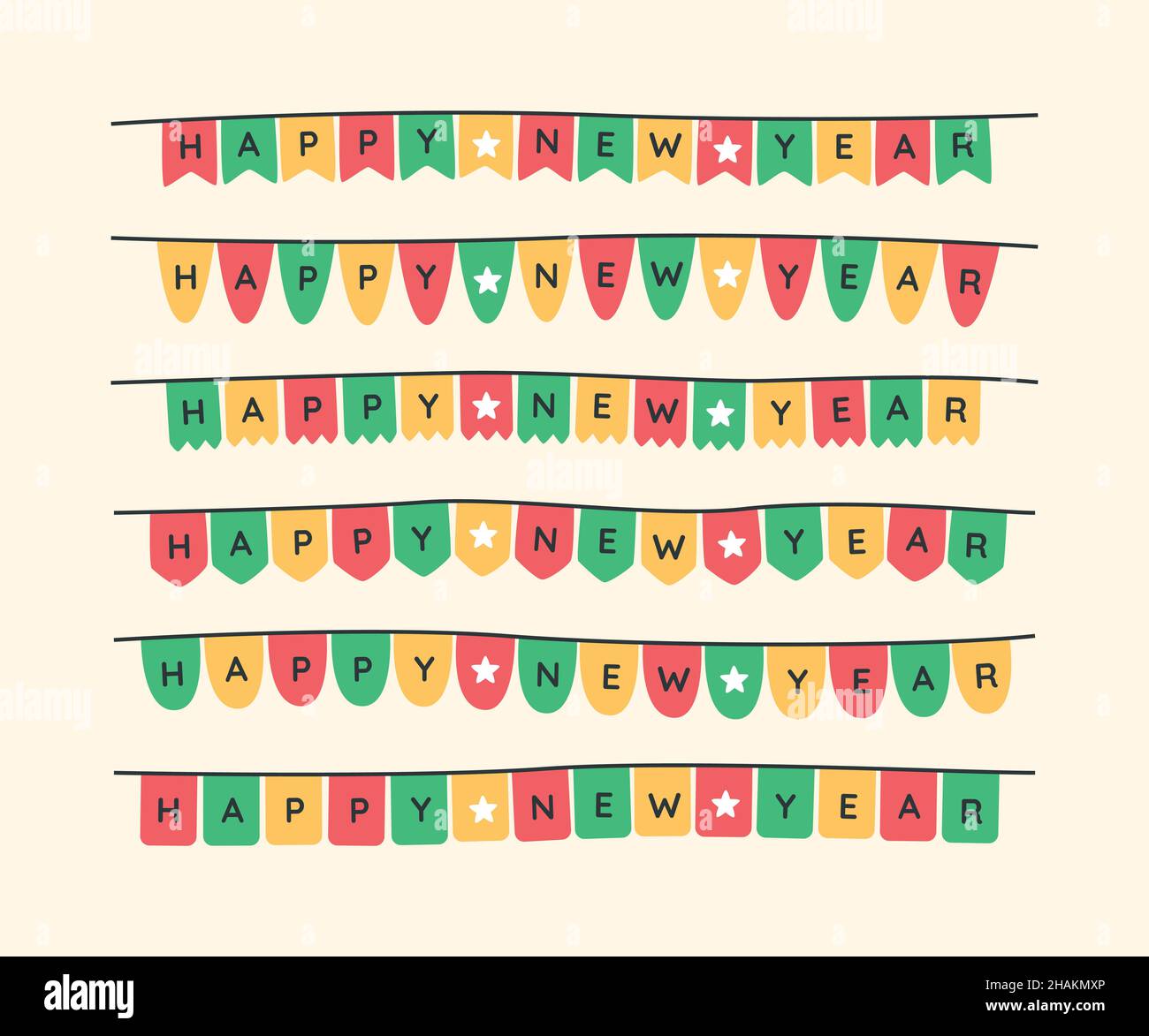 New year bunting hi-res stock photography and images - Alamy