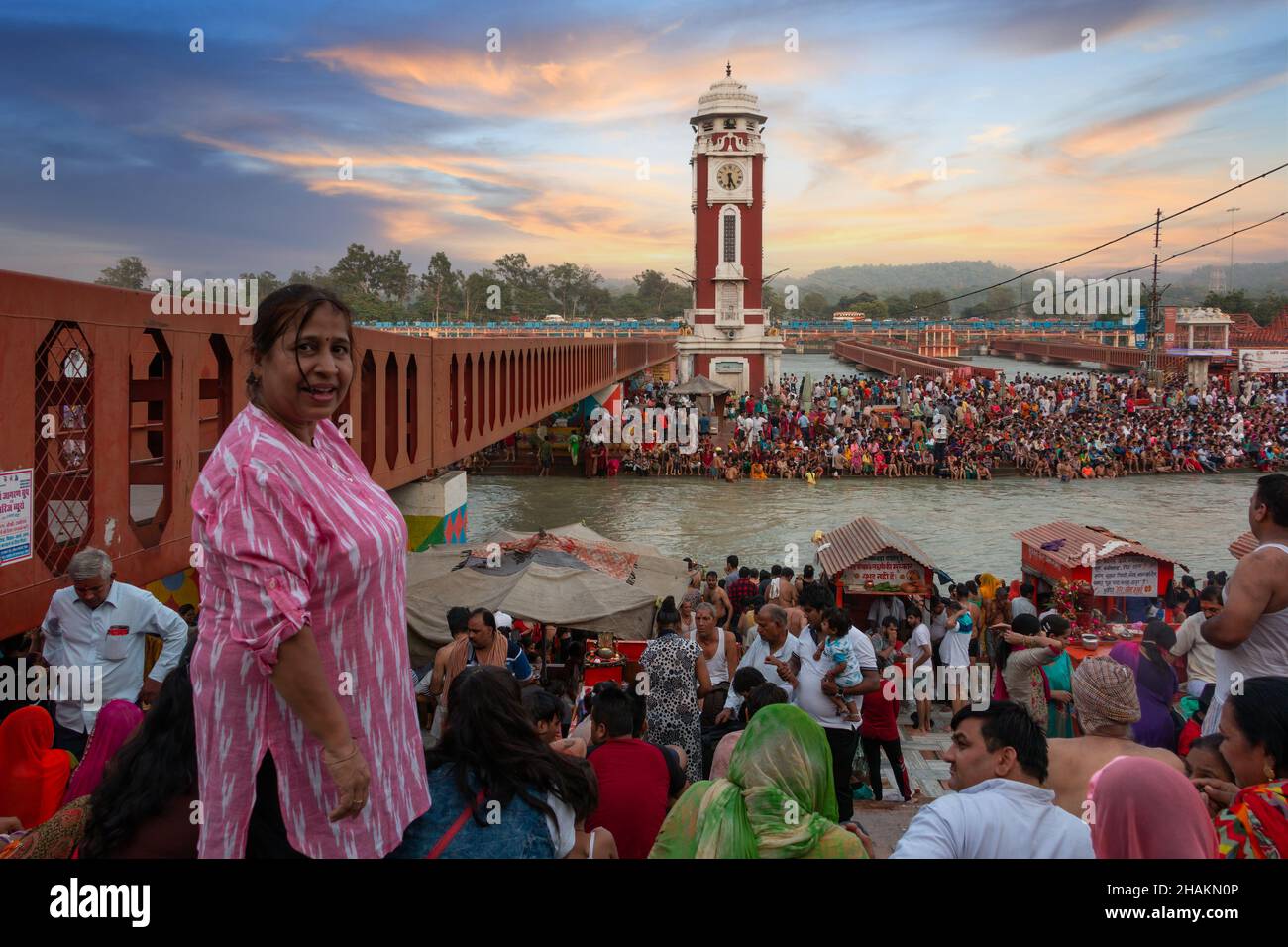 Har Ki Pauri is a famous ghat on the banks of the Ganges in Haridwar ...