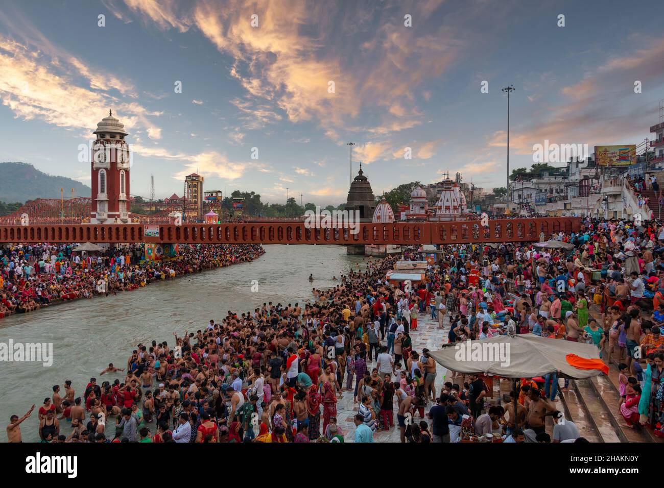Har Ki Pauri is a famous ghat on the banks of the Ganges in Haridwar ...