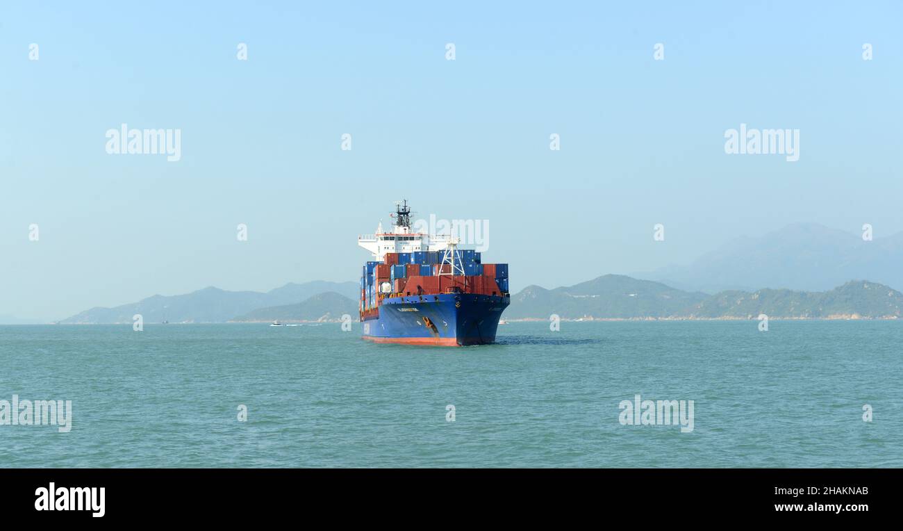 Vladivostok container ship of the Fesco shipping line Stock Photo - Alamy