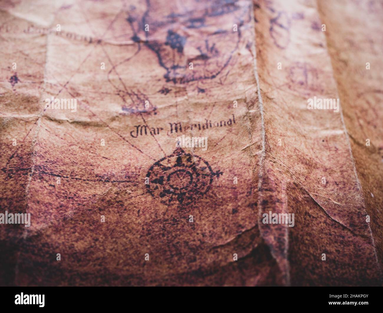 Close up of a very old map Stock Photo - Alamy