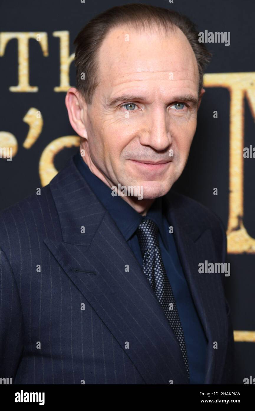 New York, USA. 13th Dec, 2021. Actor Ralph Fiennes attends "The King's ...