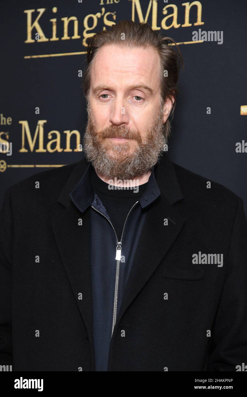 New York, USA. 13th Dec, 2021. Actor Rhys Ifans attends "The King's Man ...