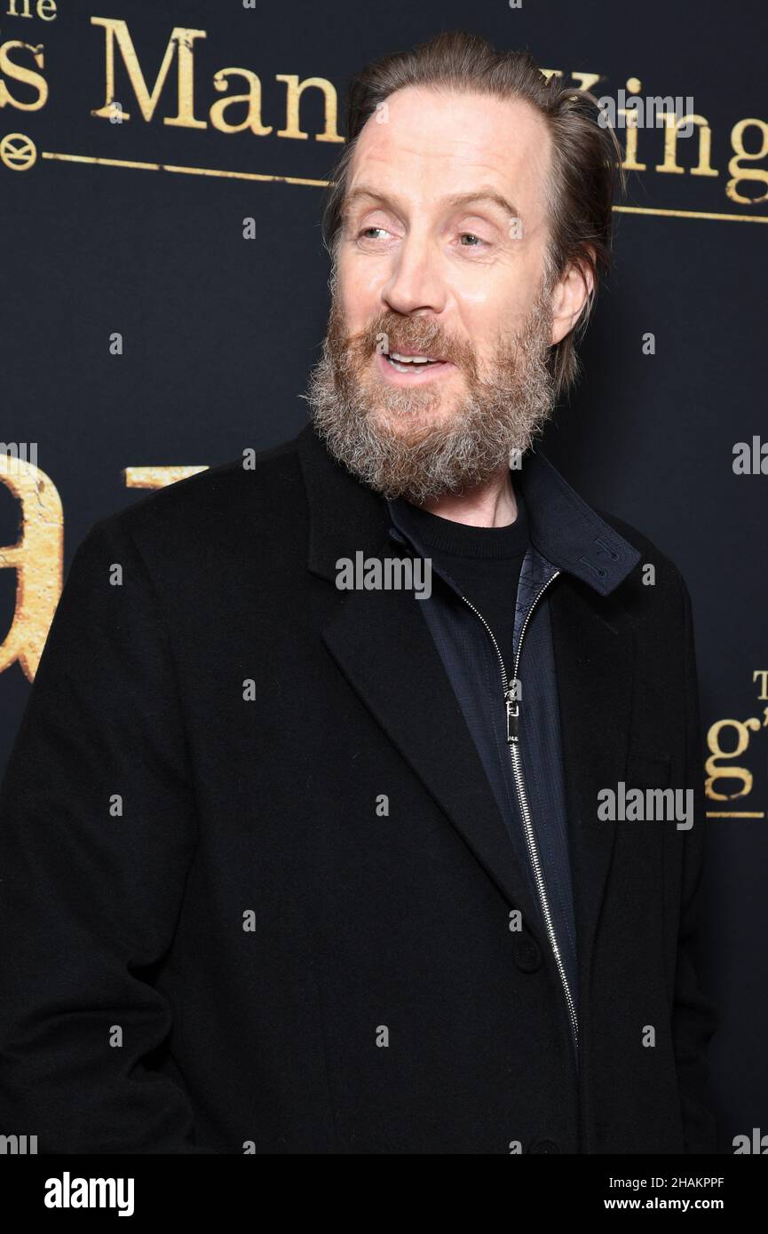 New York, USA. 13th Dec, 2021. Actor Rhys Ifans attends "The King's Man ...