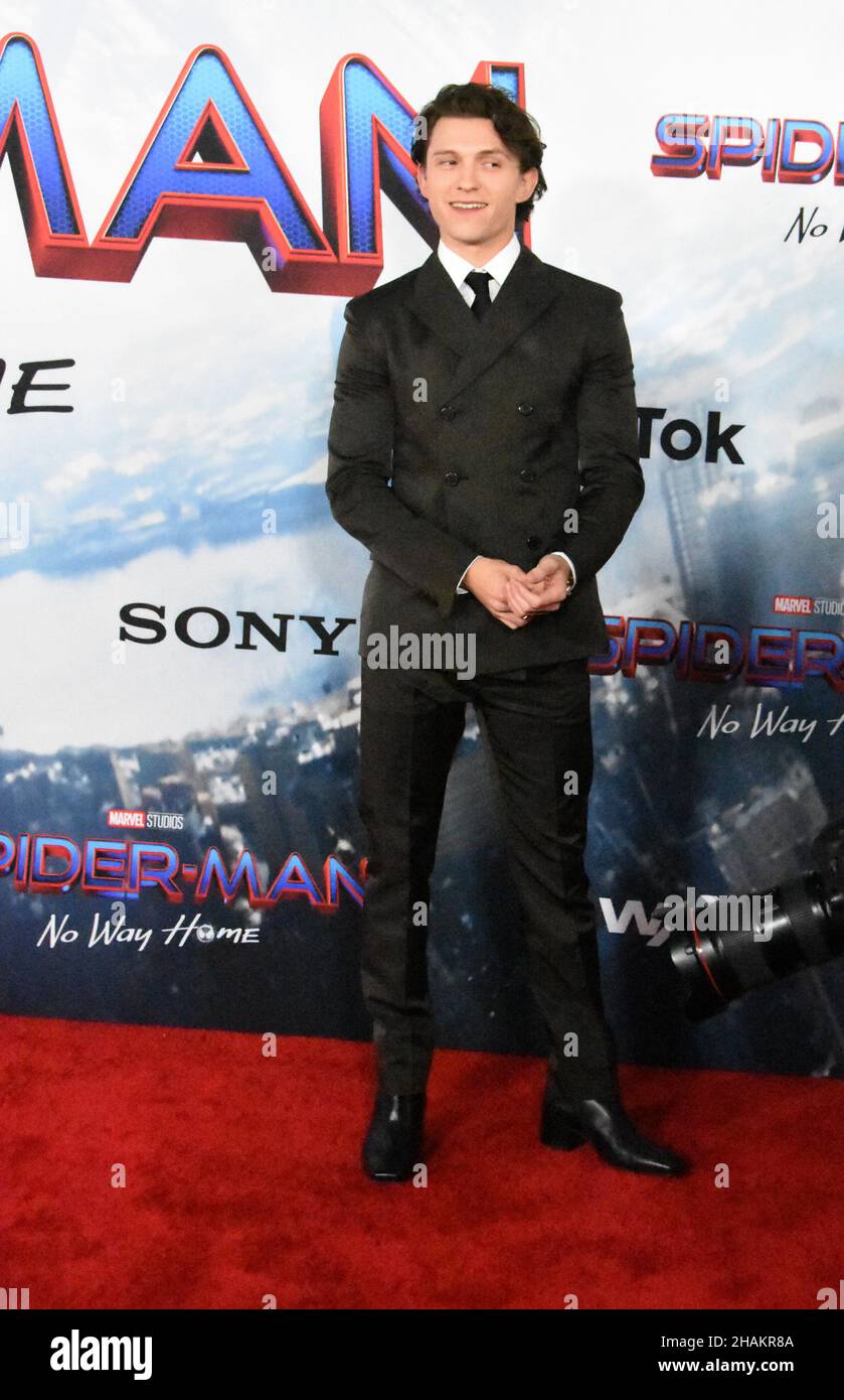 Los Angeles, California, USA 13th December 2021 Actor Tom Holland ...