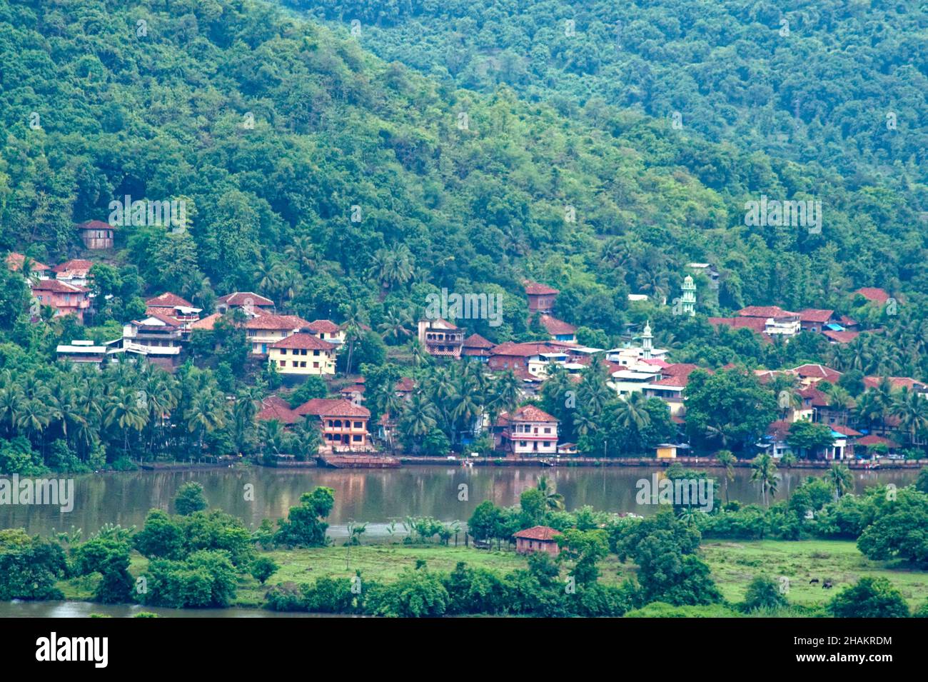 Chiplun situated on the bank of River Vashishtha Stock Photo - Alamy