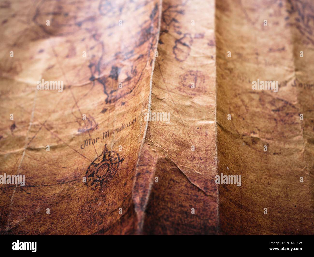 Close up of a very old map Stock Photo - Alamy