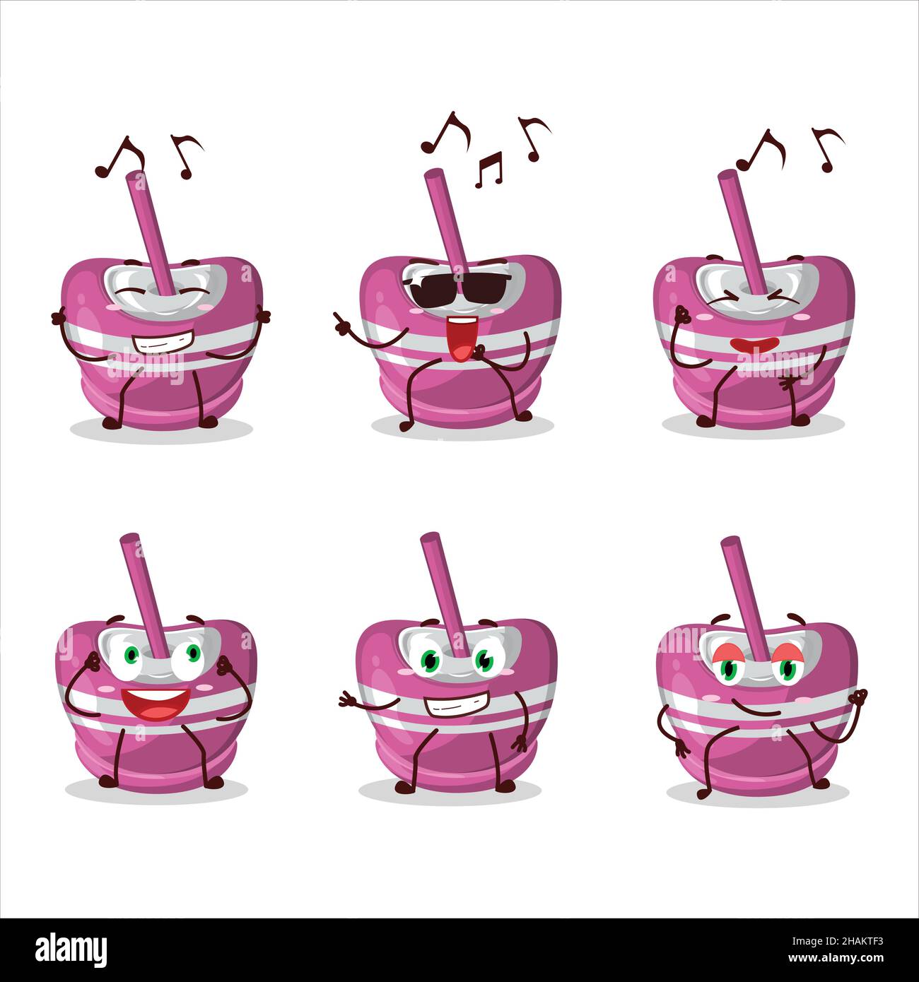 An image of pink sugar candy dancer cartoon character enjoying the ...
