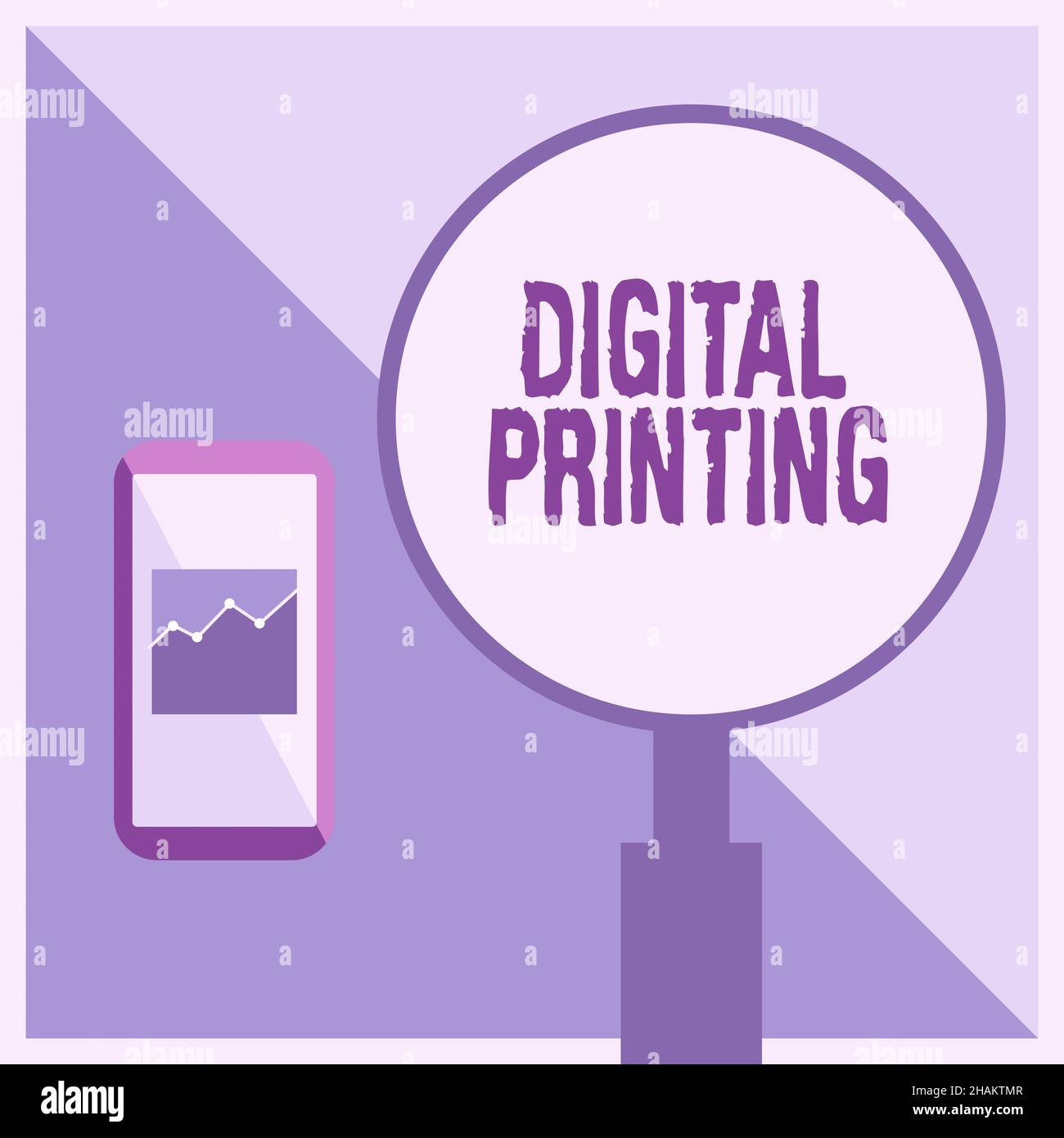 Text showing inspiration Digital Printing. Business idea digital based ...
