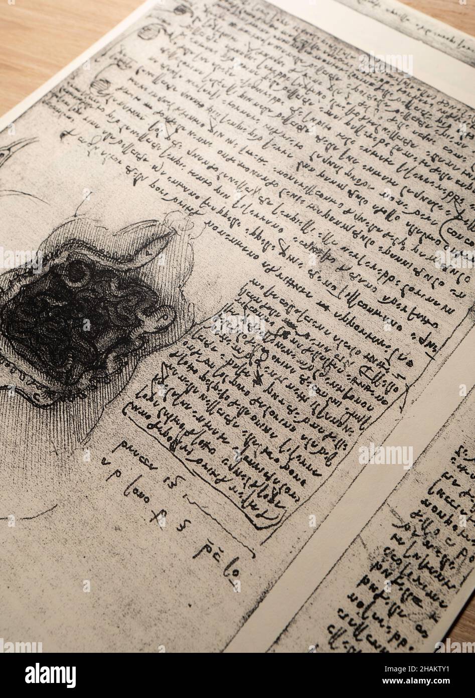 Kandy, Sri Lanka - 17 February 2021: 14th century anatomy art by ...