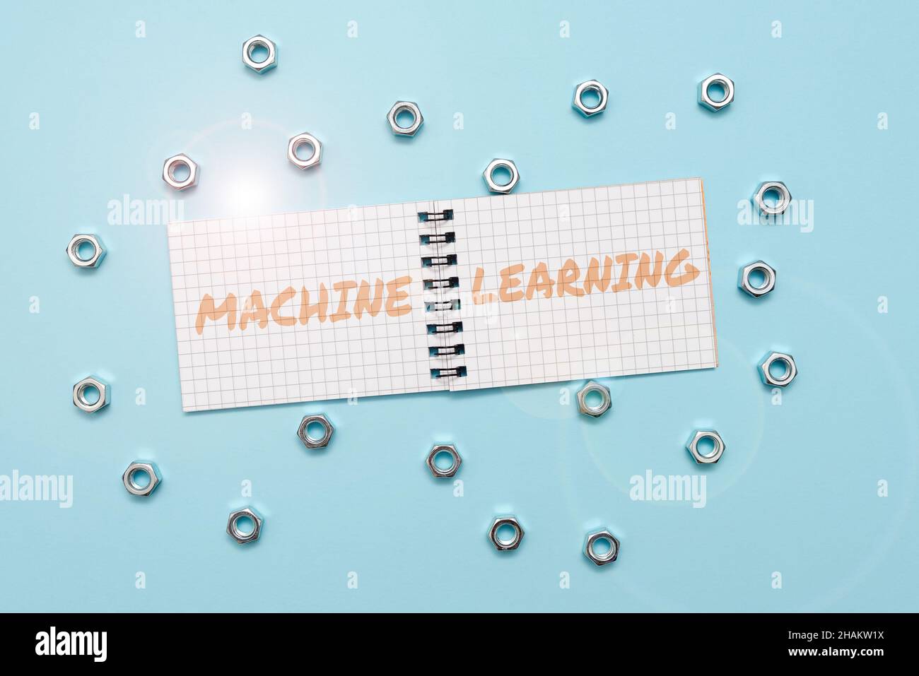 Writing displaying text Machine Learning. Concept meaning give ...
