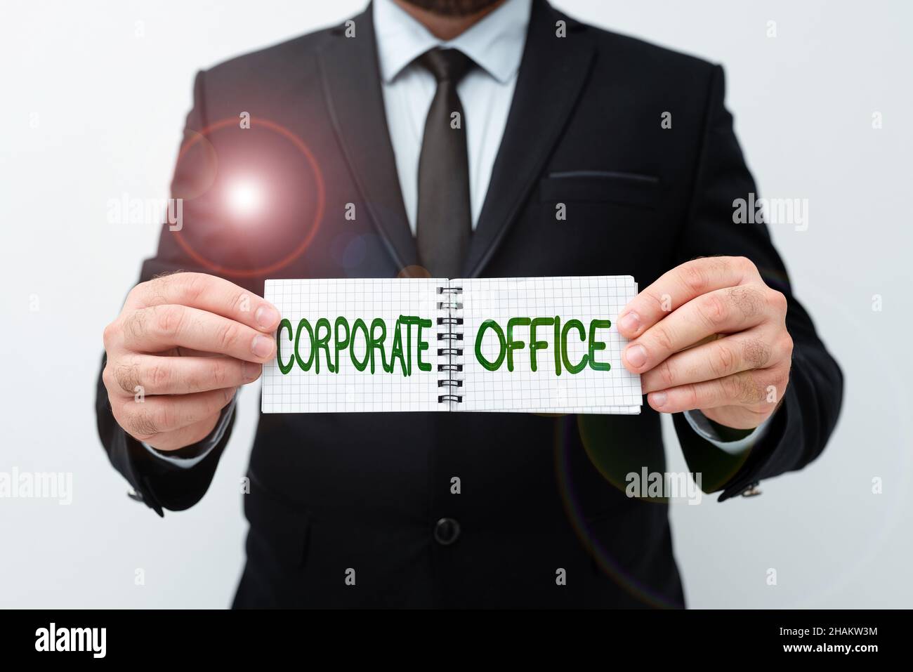 Handwriting text Corporate Office. Business idea home department that ...