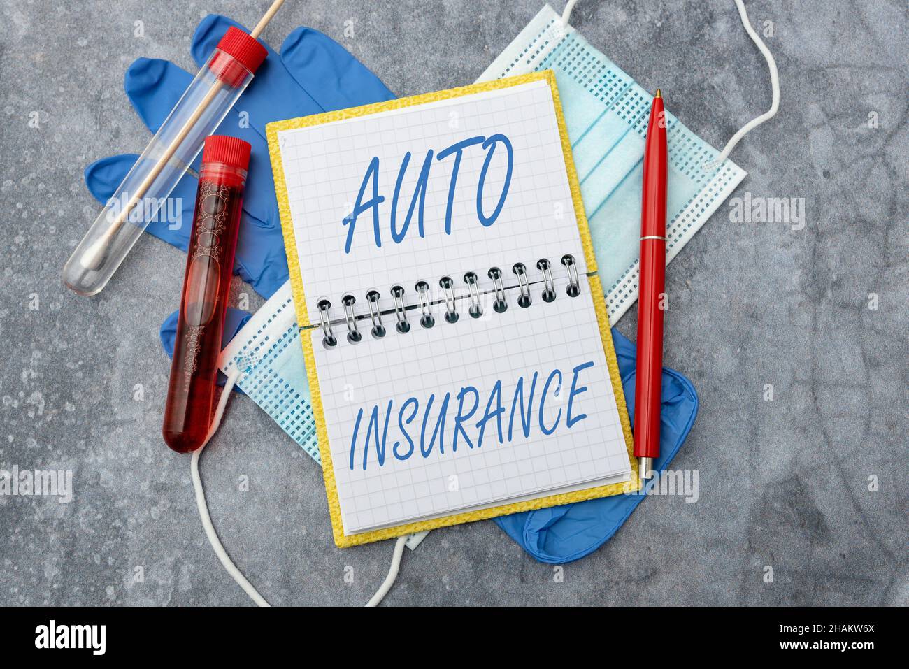 Conceptual caption Auto Insurance. Business concept Protection against ...