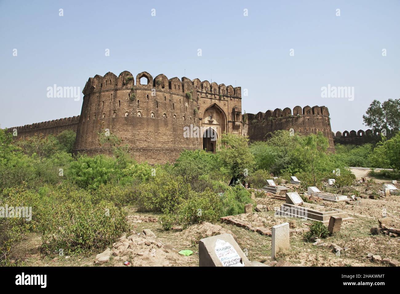 Rohtas Fort, Qila Rohtas fortress in province of Punjab, Pakistan Stock ...