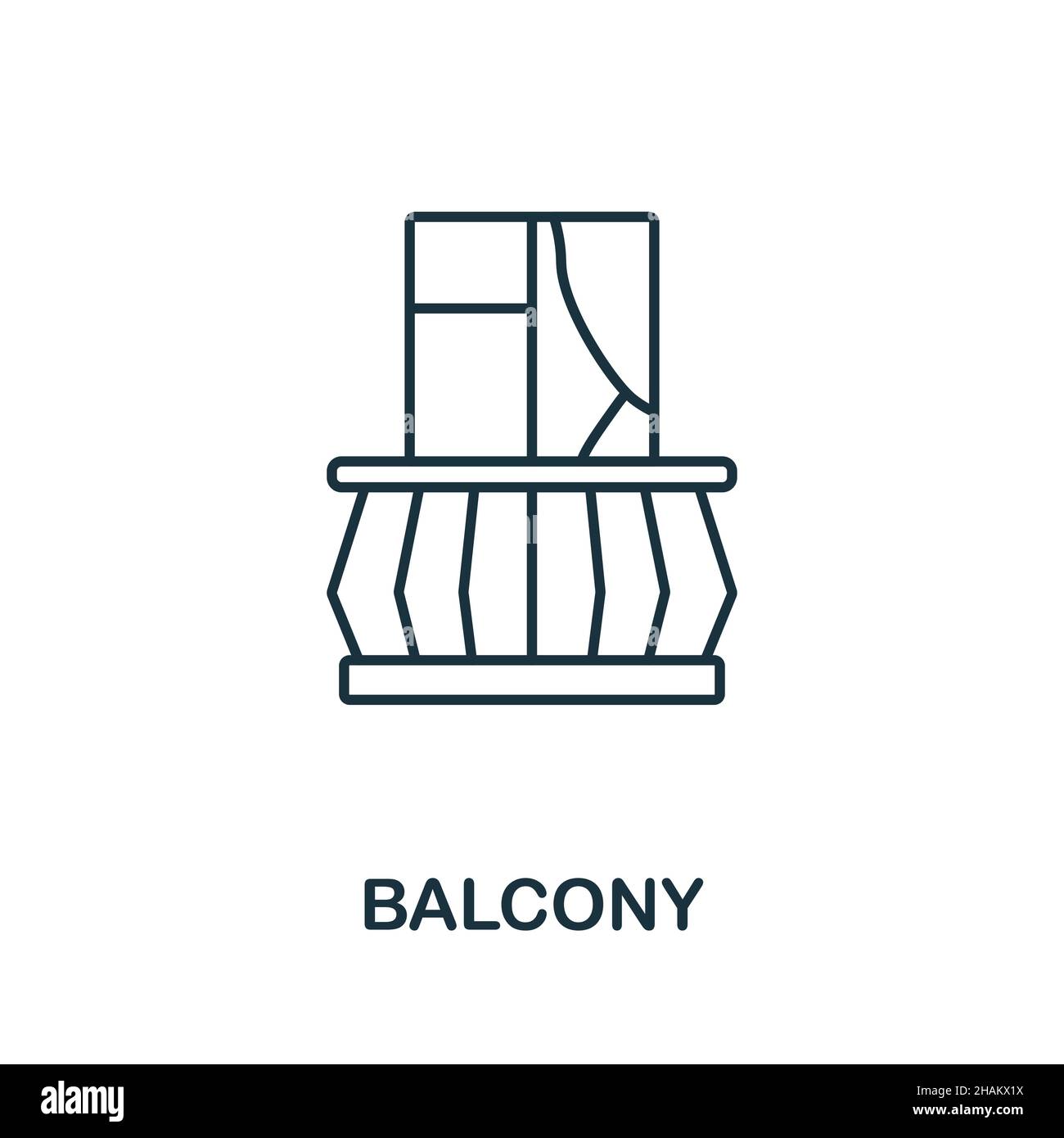 Garden from the window Cut Out Stock Images & Pictures - Alamy