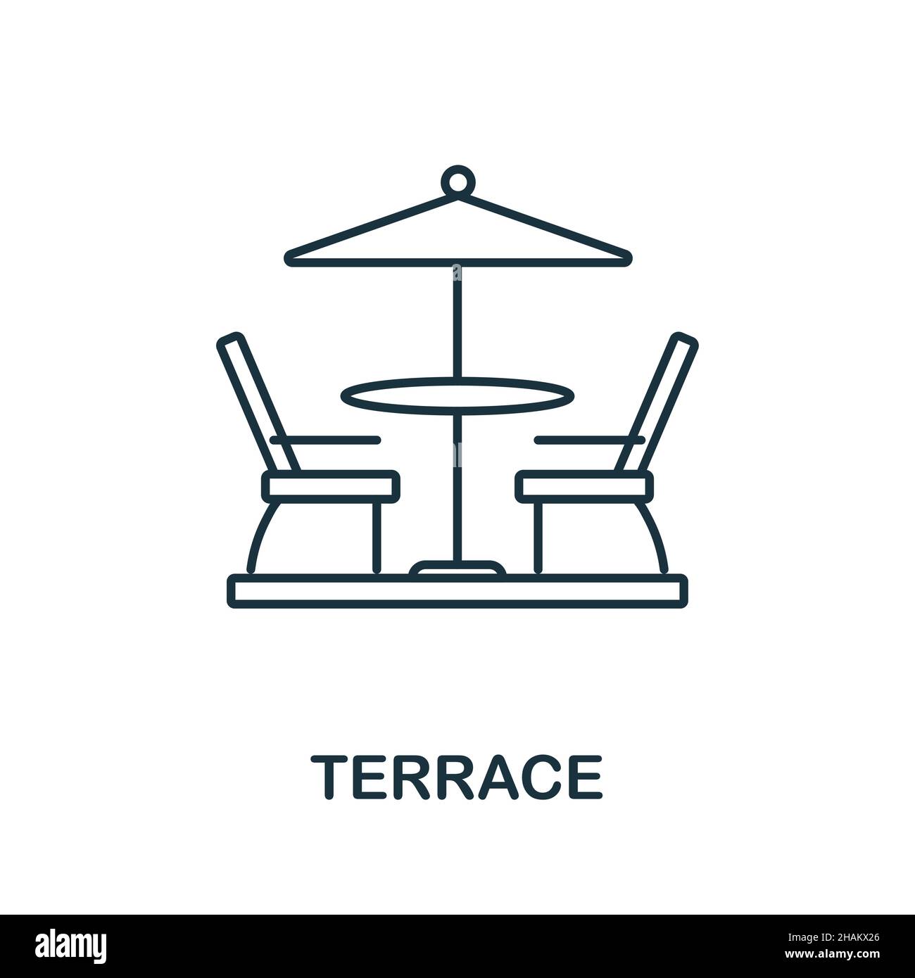 Penthouse interior garden Stock Vector Images - Alamy