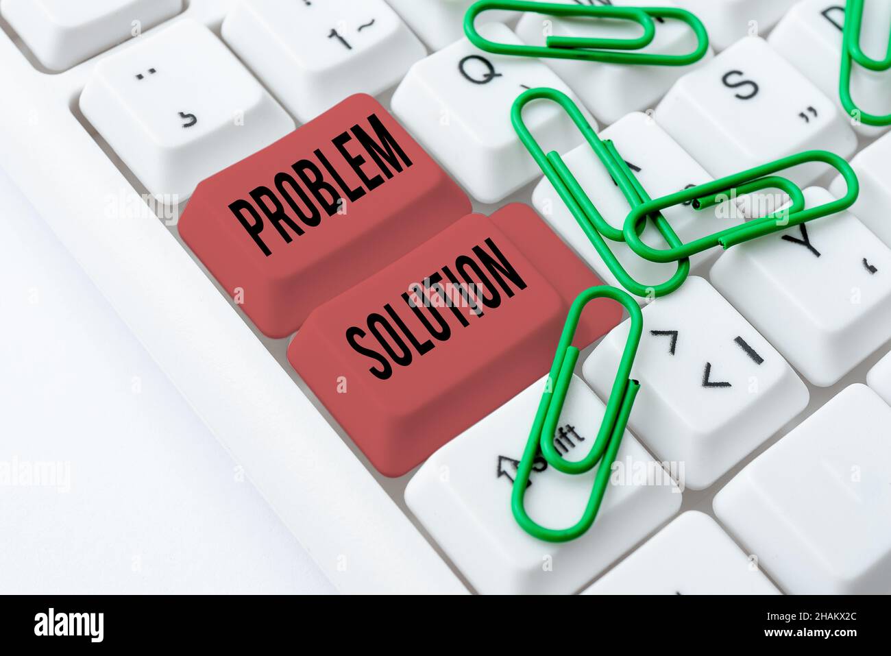 Text sign showing Problem Solution. Business approach solving consists of using generic methods ...