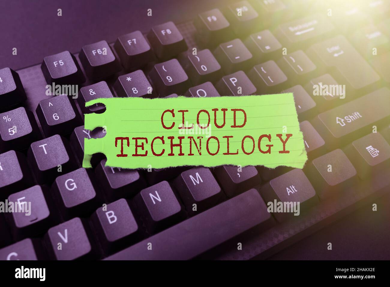 Sign displaying Cloud Technology. Conceptual photo storing and accessing data and programs over ...