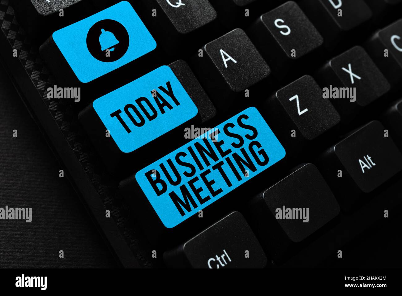 Hand writing sign Business Meeting. Concept meaning used discuss issues ...