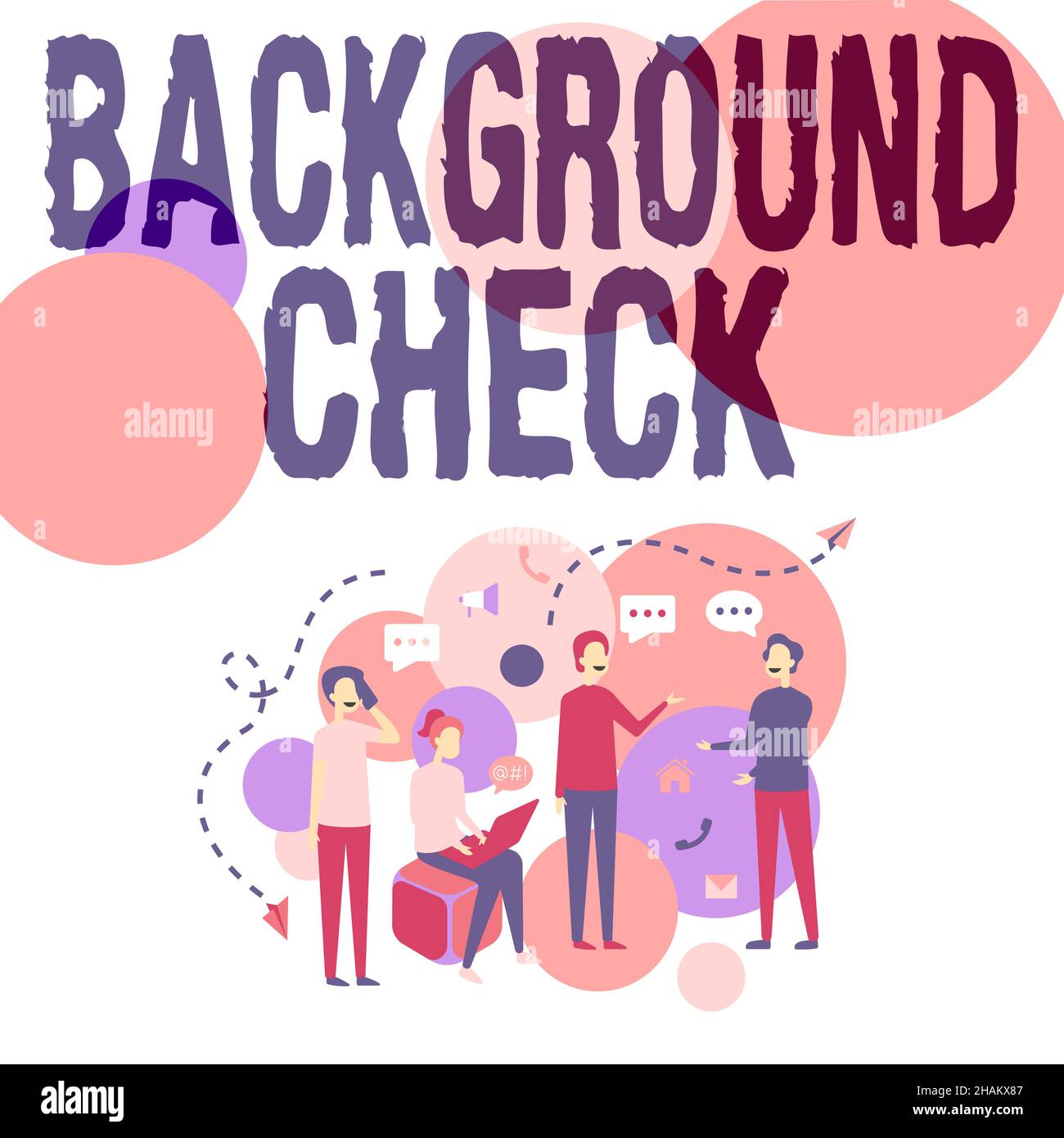 Writing displaying text Background Check. Business concept way to ...