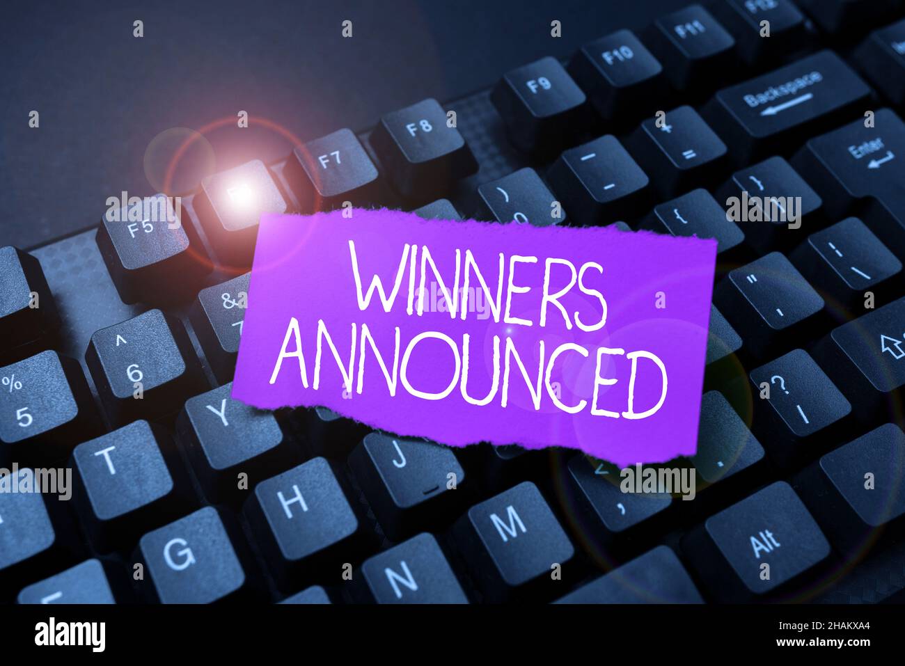 Conceptual display Winners Announced. Internet Concept Announcing who ...